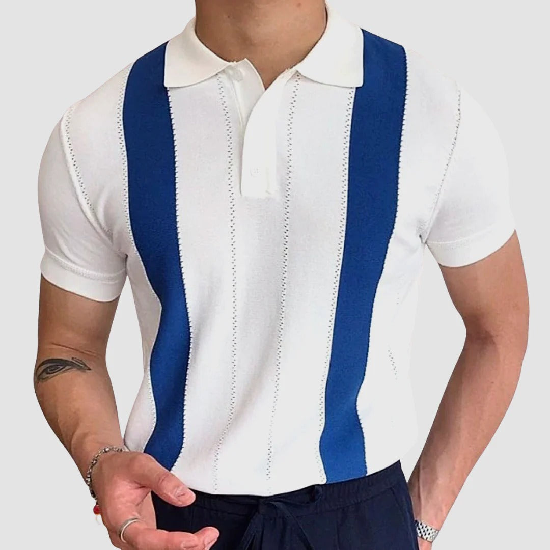 FLORENCE Striped Polo – Prestige Quebec